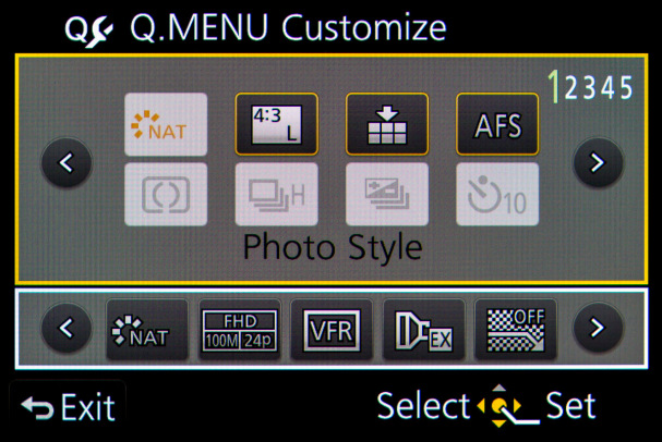 Panasonic GH4 Quick Menu Settings for Video Production